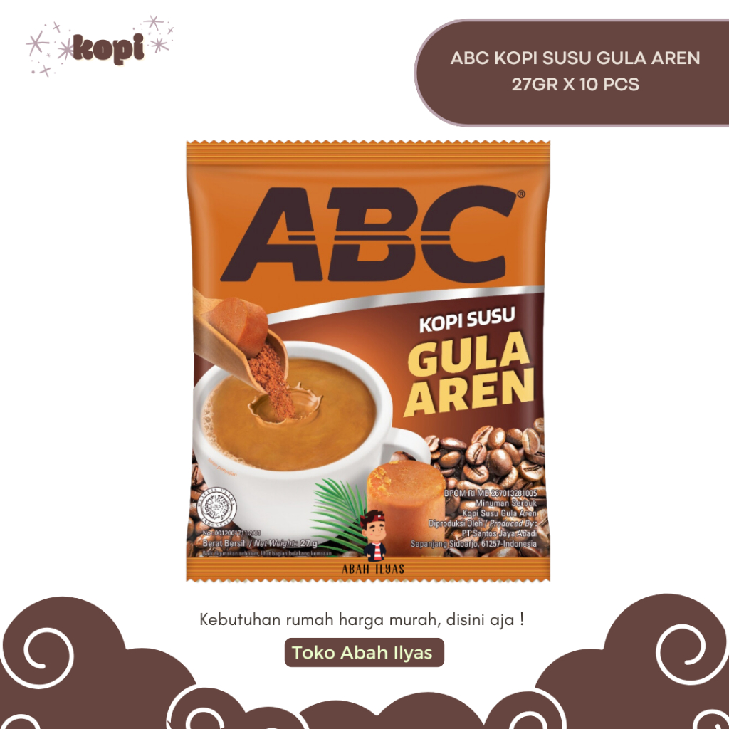 Jual Kopi ABC Kopi Susu Gula Aren Sachet isi 10 Pcs | Shopee Indonesia