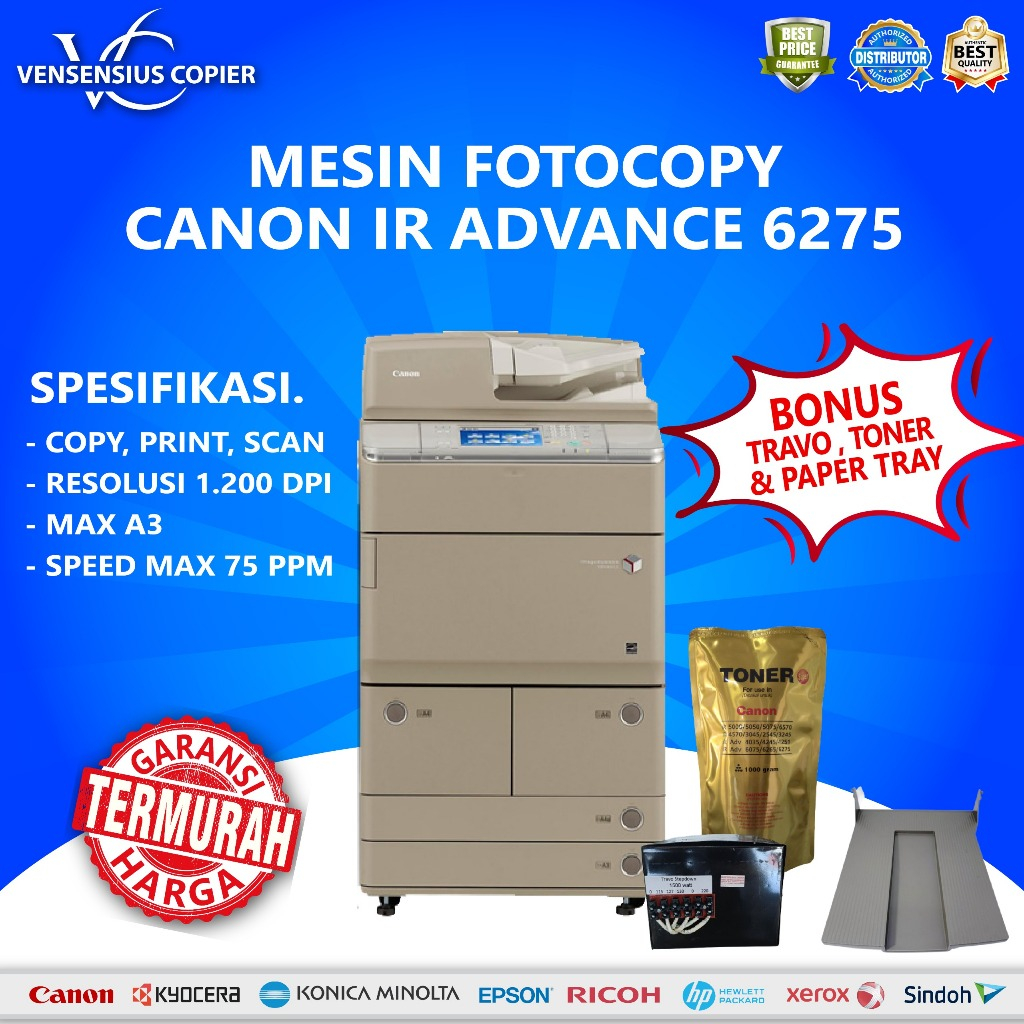 Jual MESIN FOTOCOPY CANON IRA 6275 110V | Shopee Indonesia