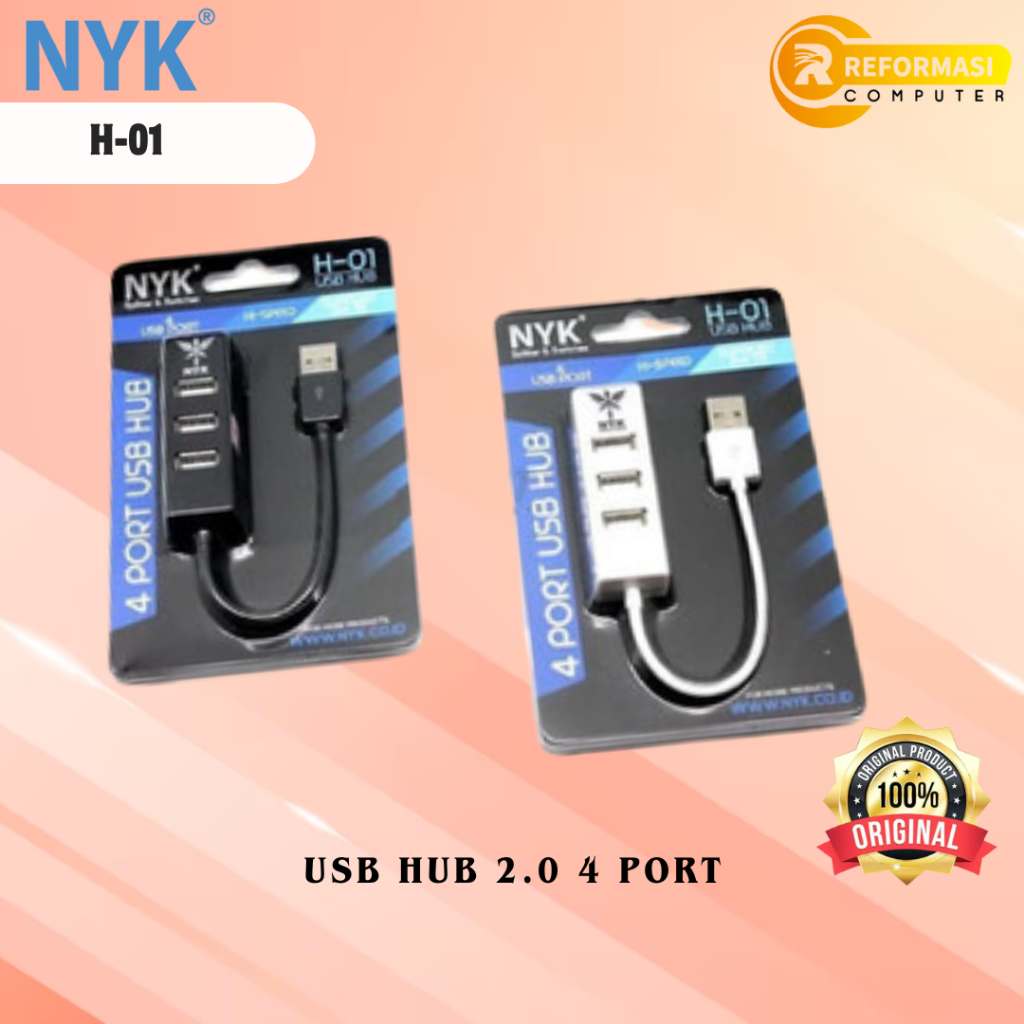 Jual NYK USB HUB 2.0 4 PORT NYK H-1 | Shopee Indonesia