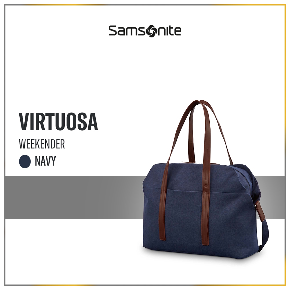 Jual Samsonite Virtuosa Weekender - Navy | Shopee Indonesia