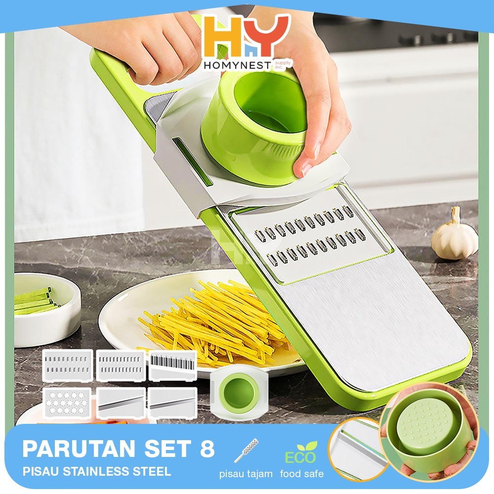 Jual HOMYNEST Parutan Sayur dan Buah Multifungsi 8 IN 1 Alat Pemotong ...