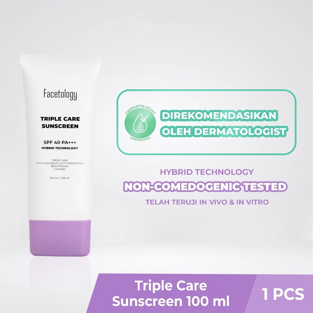 Jual 1PCS BIG SIZE Triple Care Sunscreen SPF 40 PA +++ 100ML | Shopee ...