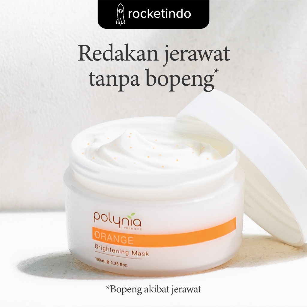 Jual POLYNIA | Orange Brightening Face Mask | Memudarkan Bekas Jerawat ...