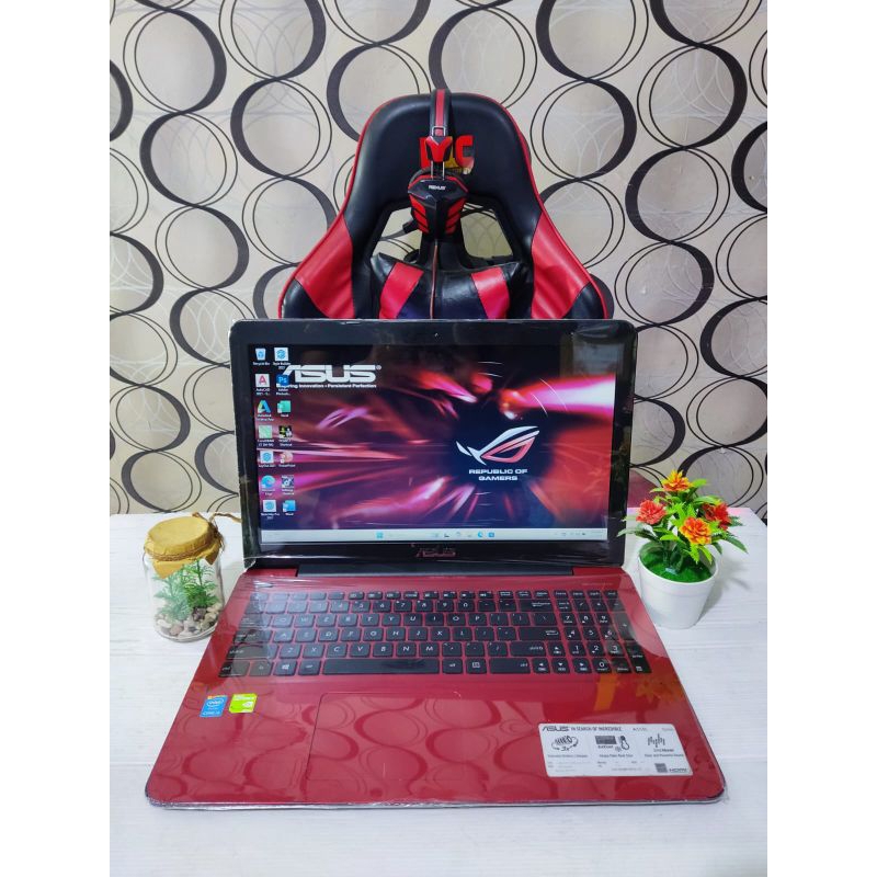 Jual Laptop RENDER Gaming & Design ASUS X555LJ-305 slim Merah Meriah ...