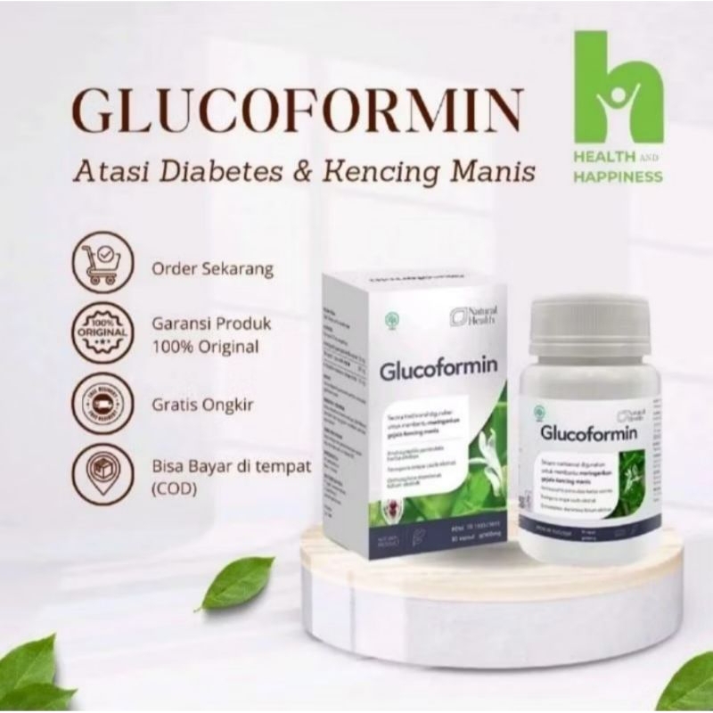 Jual (Ready) GLUCOFORMIN Asli Original Obat Diabetes Kencing Manis Gula ...