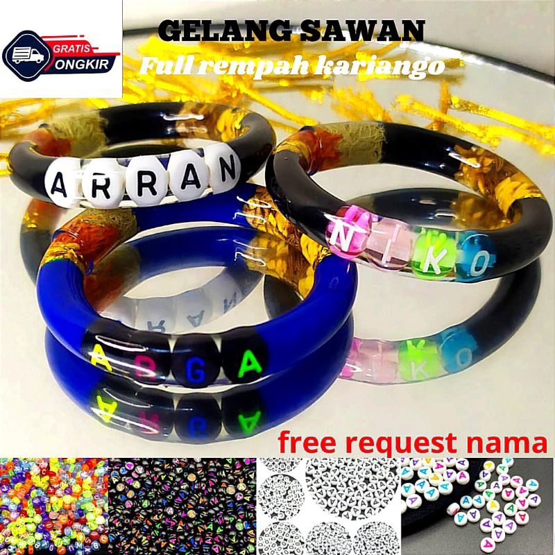 Jual Gelang Sawan Bayi / Gelang Kariango Nama / Gelang Sambetan Ibu ...