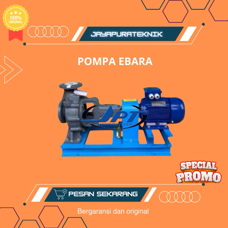Jual POMPA EBARA 100x65 FSKA 55KW 75HP 2POLE 3PHASE CENTRIFUGAL PUMP ...