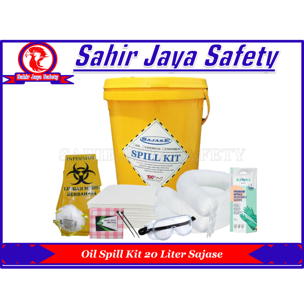 Jual Oil Spill Kit 20L Oil Spill Kit 20 Liter Sajase Kemasan Pail Harga ...
