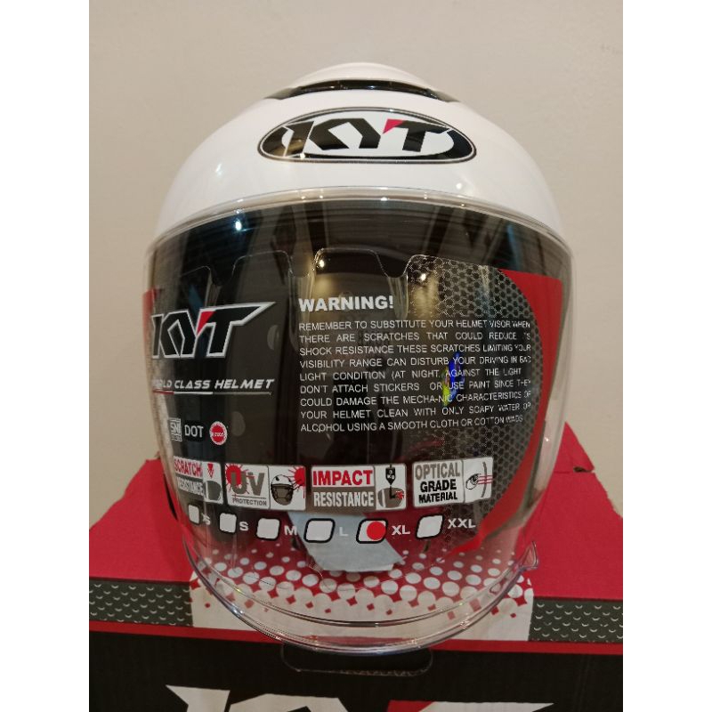 Jual Kyt Kyoto R Putih solid White, Hitam gloss, Hitam Black doff, Gun ...