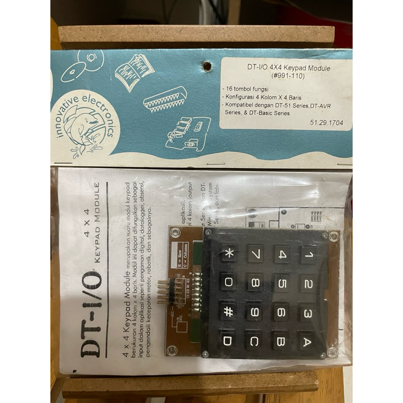 Jual DTI-0/4x4 Keypad Module Keypad Mini / Keyboard Pertamini Numeric POM Matrix Matriks 16 Key ...