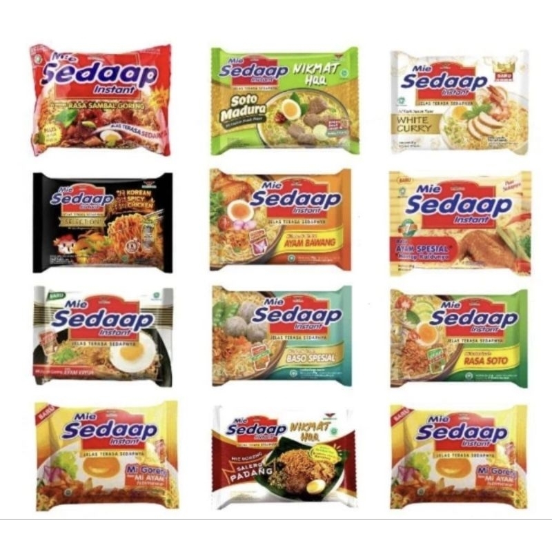 Jual Mie Sedap Semua Varian Goreng, Soto, Korean Spicy Chicken, Goreng ...