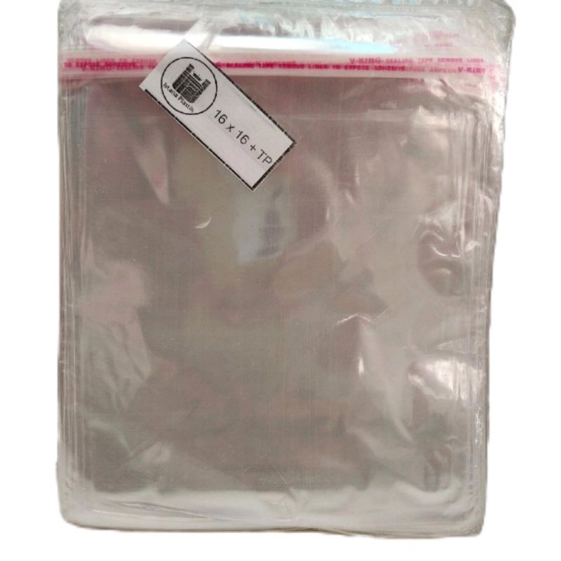 Jual plastik opp 16 × 16 / plastik perekat 1 pack isi 100 lembar ...