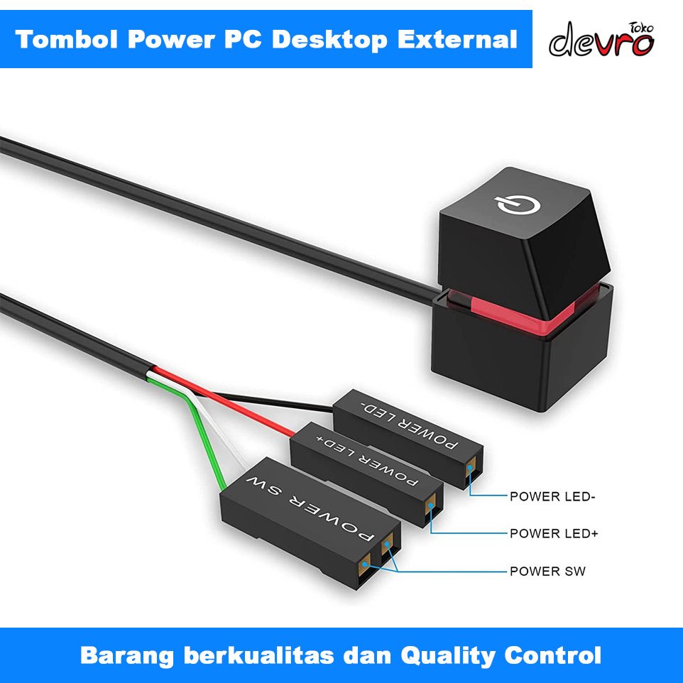 Jual Tombol Power PC Desktop External - Kabel Tombol Power Eksternal ...