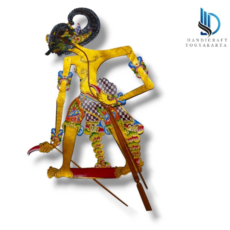 Jual Wayang Kulit Asli Werkudara Emas Kualitas Halus | Shopee Indonesia