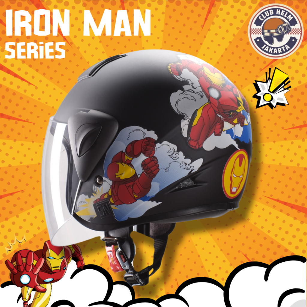 Jual Helm Anak SNI KARAKTER IRON MAN IRONMAN LAKI LAKI PEREMPUAN LUCU ...
