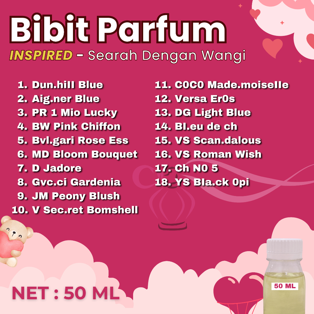 Jual Bibit Parfum INSPIRED 50ML - Inspired Parfume Fragrance Oil - Non ...