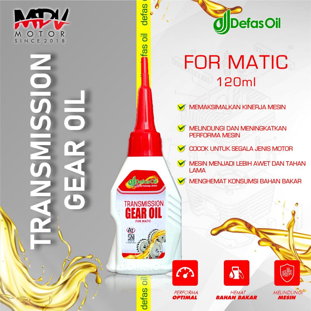 Jual OLI GEAR / TRANSMISI MATIC (120 ml) DEFAS OIL | Shopee Indonesia