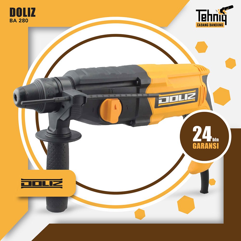 Jual Mesin Bor Listrik / Bor Beton / Bor Bobok BA 280 DOLIZ Rotary ...