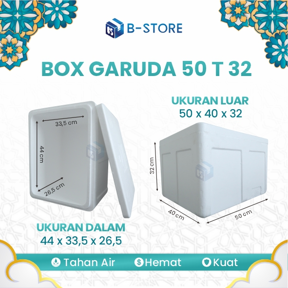 Jual Styrofoam Box / Box Gabus / Box Styrofoam Garuda 50 T 32 | Shopee ...