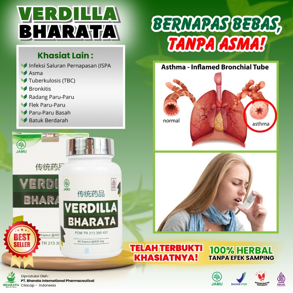 Jual Verdilla Bharata Obat Paru Paru TBC Asma Batuk Berdarah Infeksi ...