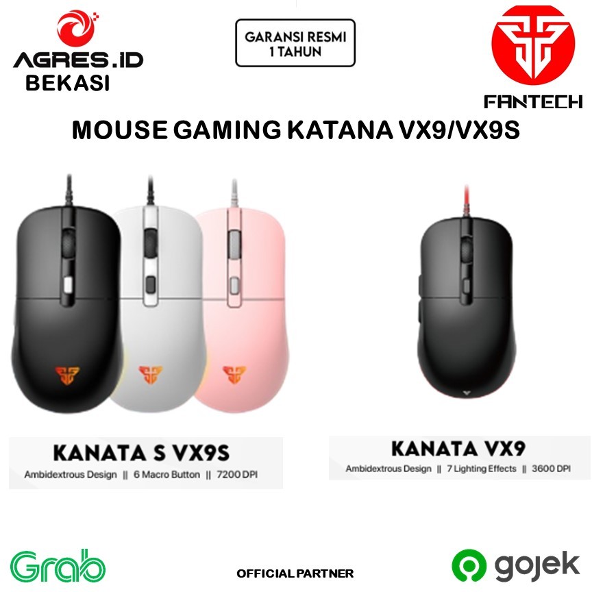 Jual FANTECH Mouse Gaming VX9S RGB Macro Garansi Resmi | Shopee Indonesia