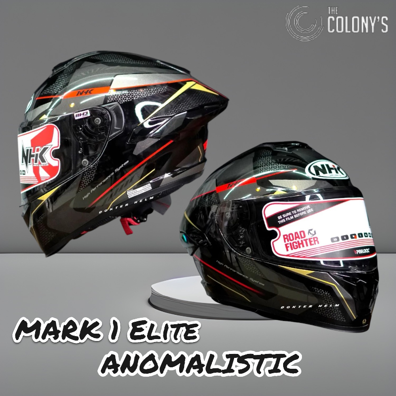 Jual HELM NHK MOTIF MARK 1 ELITE ANOMALISTIC FULL FACE SINGLE VISOR ...