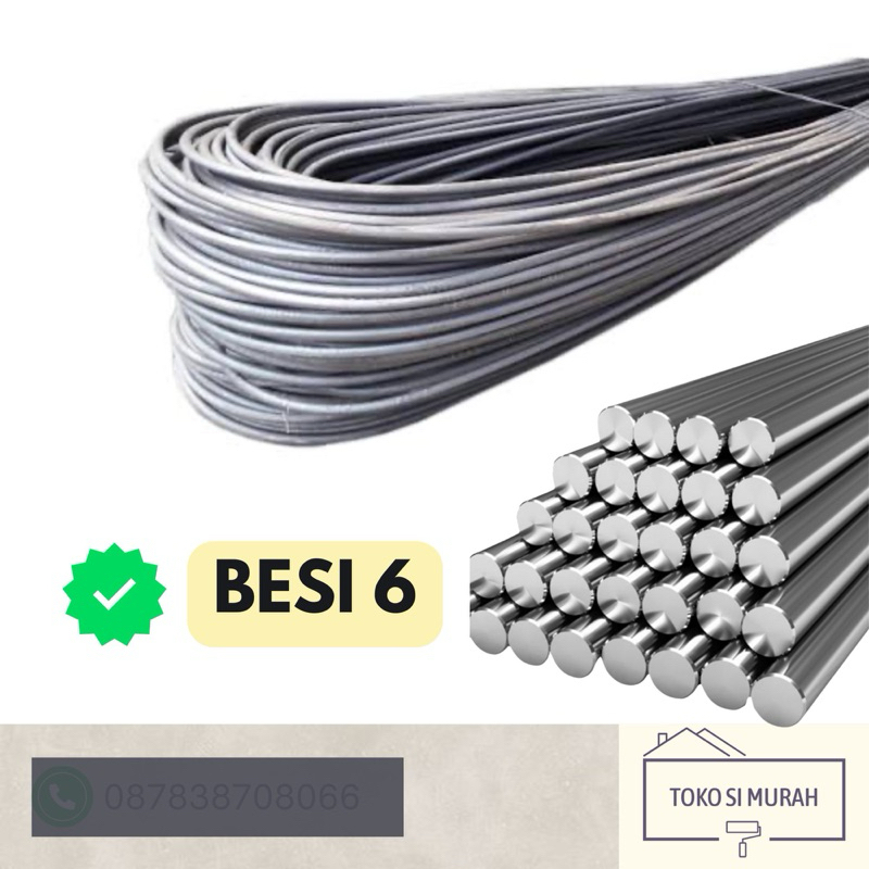 Jual BESI BETON POLOS 6mm BANDUNG | Shopee Indonesia