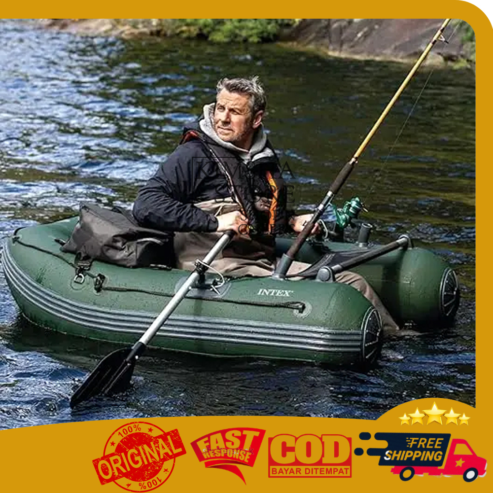 Jual Intex Big Catch Pro Fishing Float Tube Inflatable Raft Boat Kapal ...
