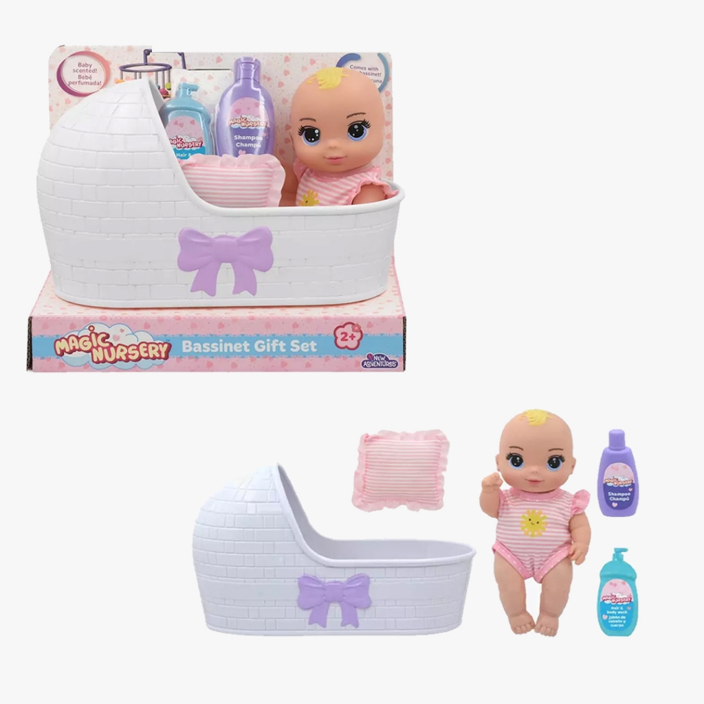 Jual LA Toys Baby Doll Bassinet Gift Set Boneka Bayi | Shopee Indonesia