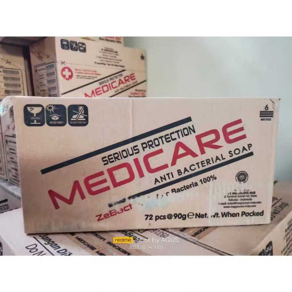 Jual 1 KARTON ISI 72 PCS SABUN BATANG MEDICARE 90G | Shopee Indonesia