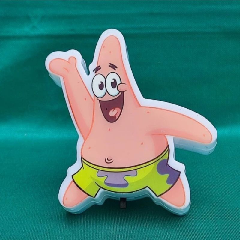 Jual Lampu Tidur LED Torch Karakter Patrick Putih Mini Dinding Kamar ...