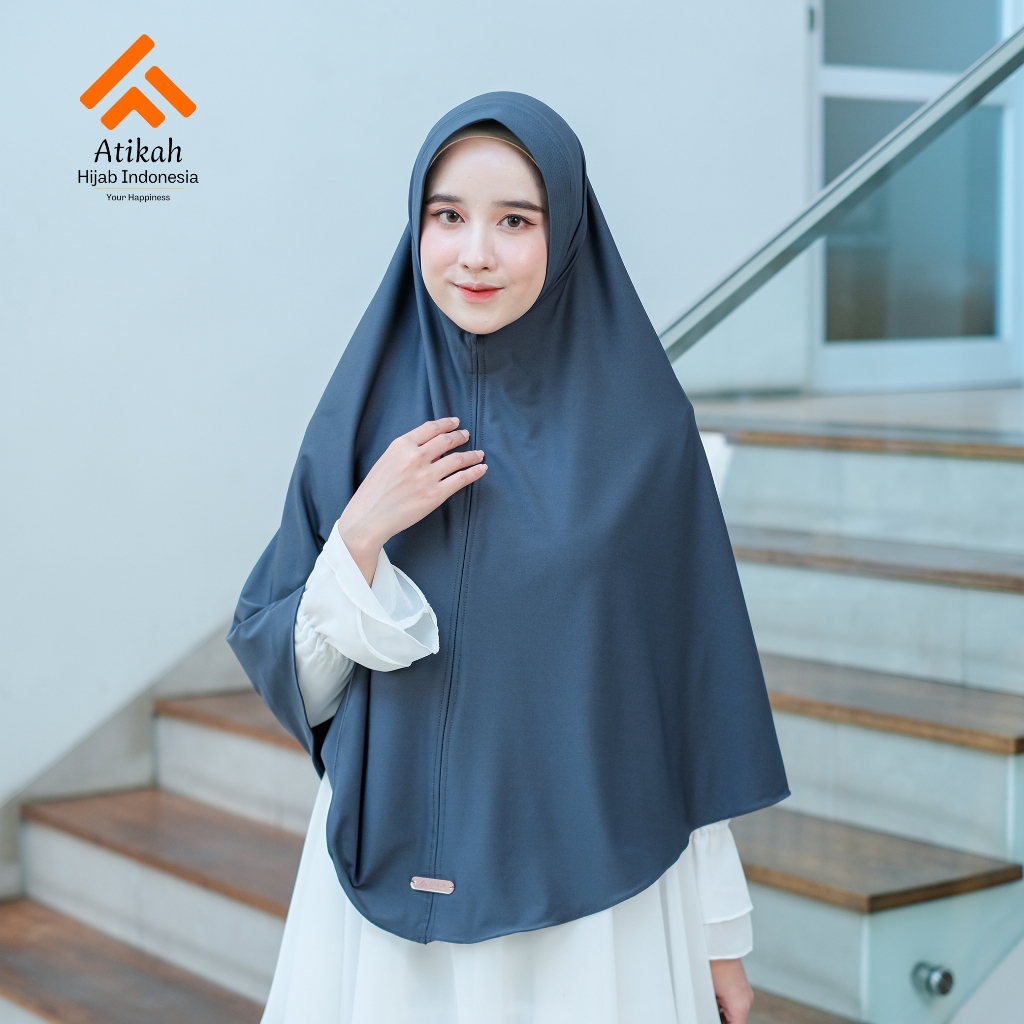 Jual Hijab Nafisah - Khimar Polos Jilbab Syari Jumbo Bergo Pad Antem Daily XXL Jersey Spandex ...