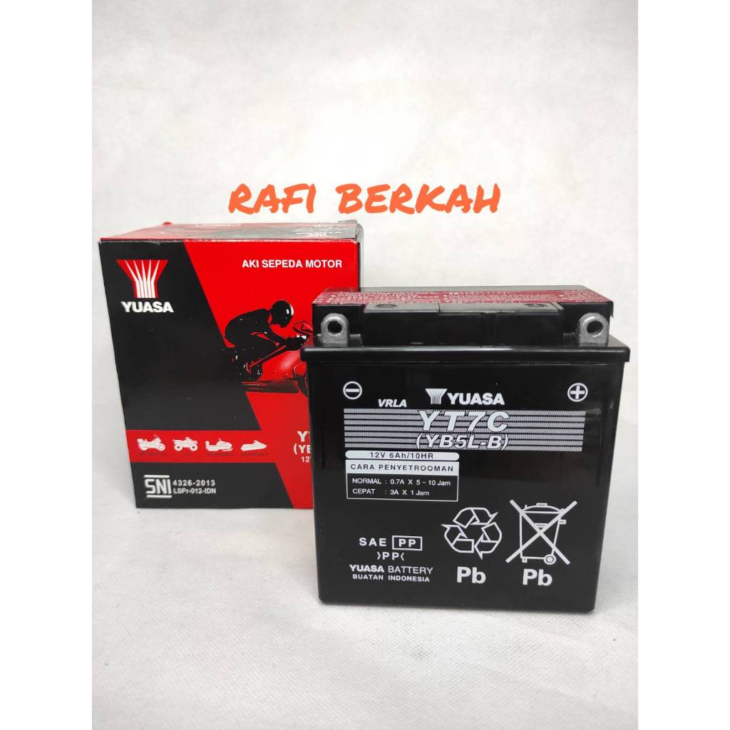 Jual Aki motor Honda Astrea Grand, Supra 100 YT7C / GM5Z Yuasa Accu kering | Shopee Indonesia