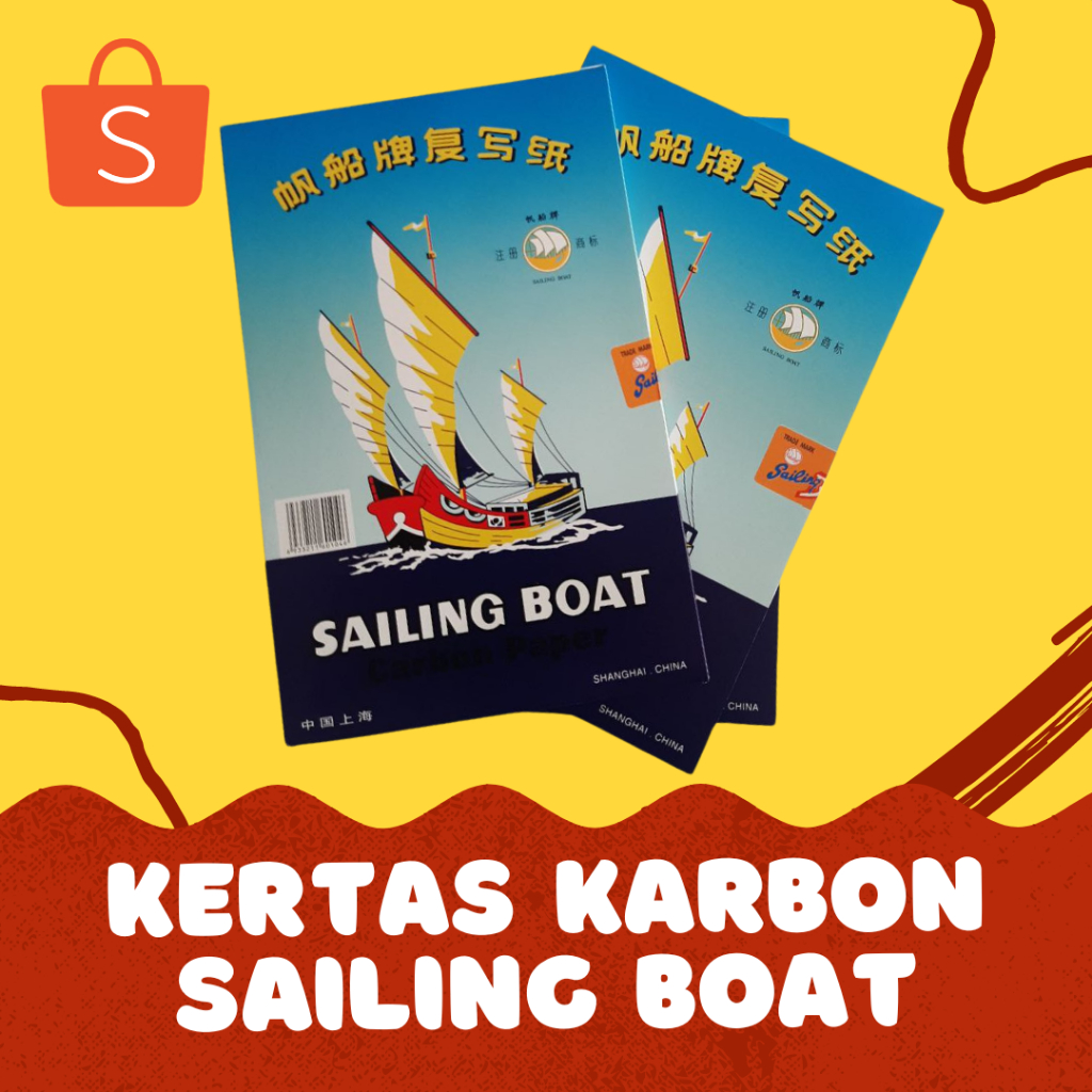 Jual Kertas Karbon Sailing Boat Folio Single Side & Double Side Warna ...