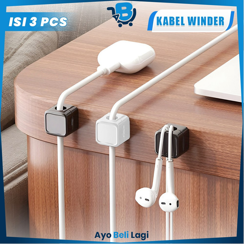 Jual Kabel Klip Magnetic Serbaguna Isi 3pcs Bracket Kabel / Cable ...