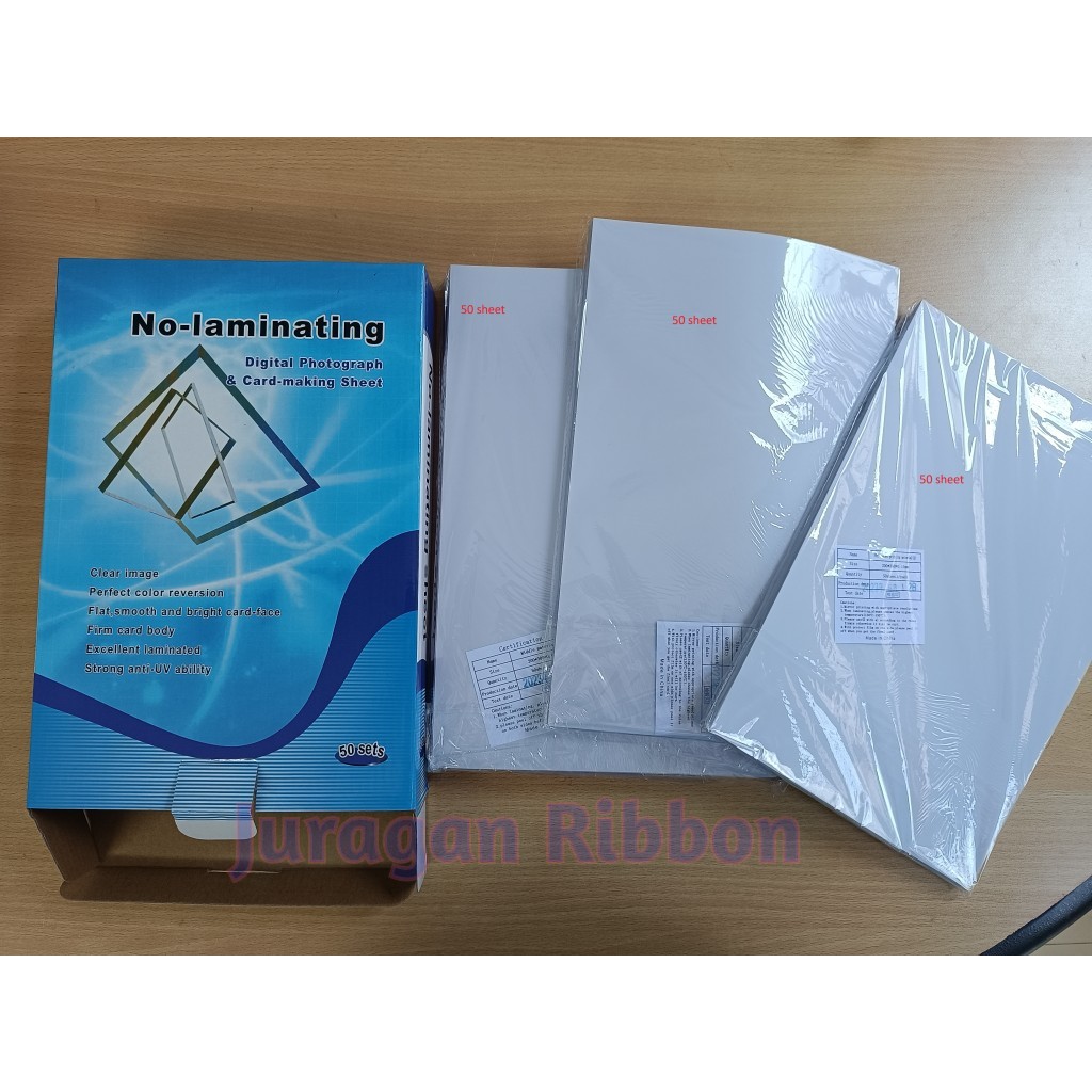 Jual Kertas PVC Instant ID Card Inkjet A4 Putih Tebal 0,76mm high ...