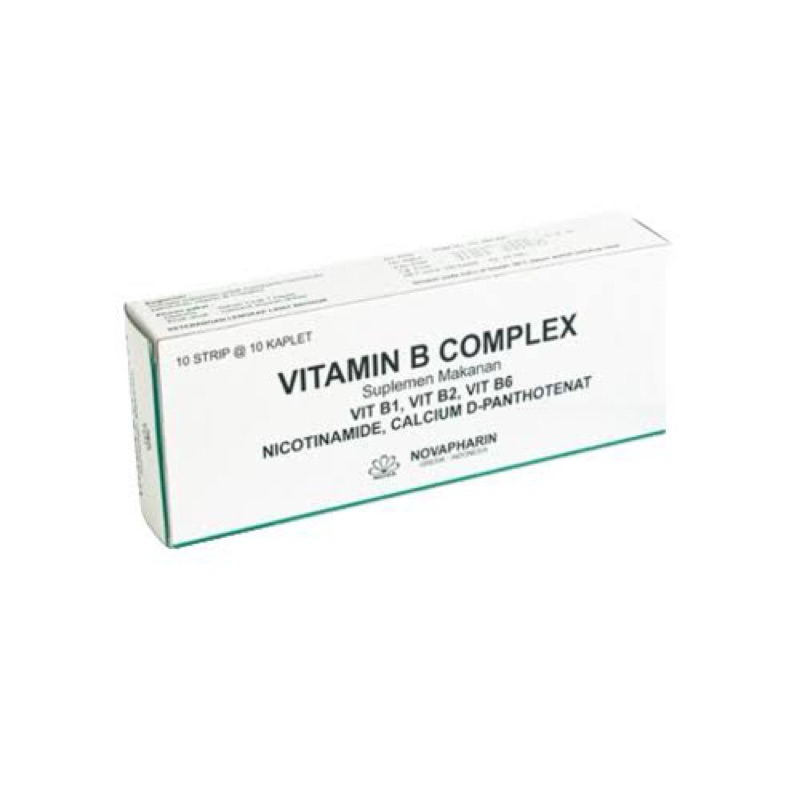 Jual VITAMIN B COMPLEX NOVAPHARIN BOX 100 KAPLET | Shopee Indonesia