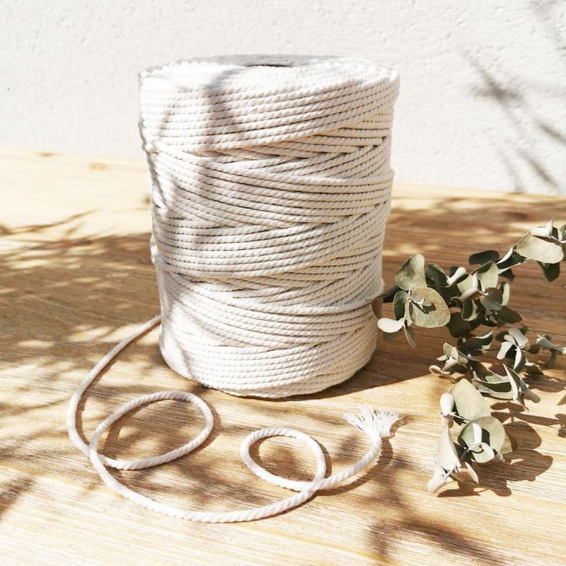 Jual Tali macrame tali benang macrame Grade A 3mm super katun cotton ...