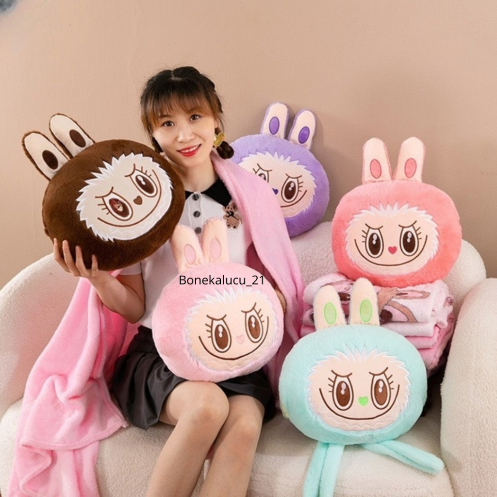 Jual Bantal Sofa Lembut Boneka Labubu The Monster Macarone Cushions ...