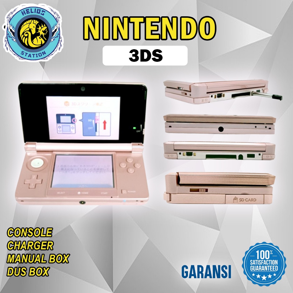 Jual CONSOLE NINTENDO 3DS REGULAR CFW PLUS GAME MEMORY 8GB 32GB 64GB ...