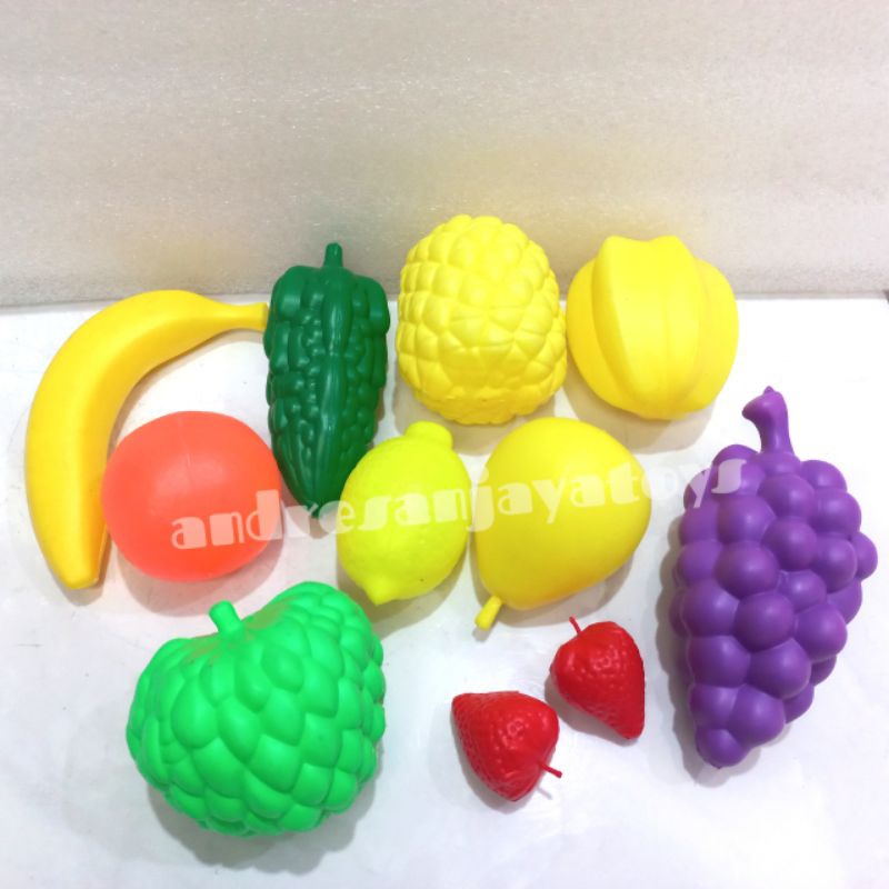 Jual Mainan Buah Buahan Plastik Buah Jala isi 11 pcs | Shopee Indonesia
