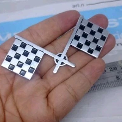 Jual Speedcar Sticker Badge Emblem Flag Checker Vespa Lambretta Morris ...