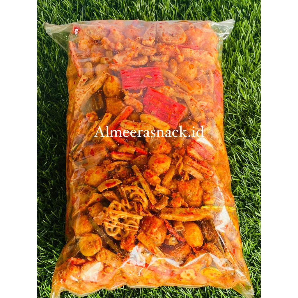 Jual seblak campur pedas 1kg/seblak kerupuk campur mix/basreng mix ...