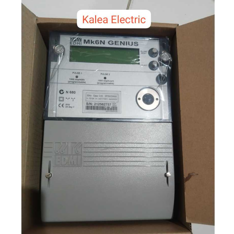 Jual KWH METER 3 PHASE EDMI Mk6N GENIUS 5(10)A 4 Kawat | Shopee Indonesia