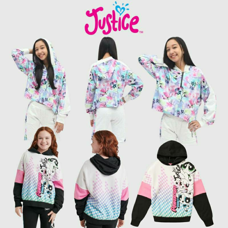 Jual Justice Girls Hoodie Sweatshirt / Sweater Hoodie Anak Perempuan ...