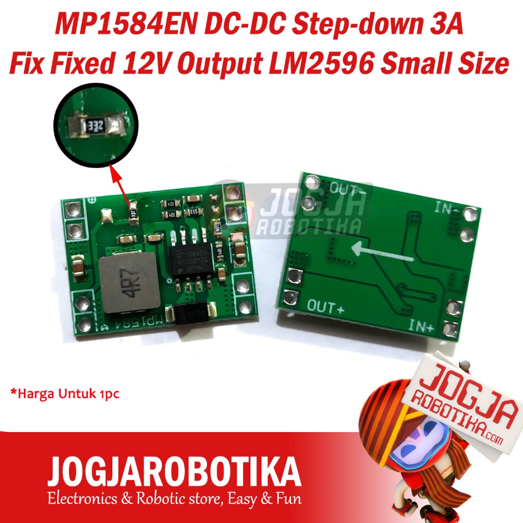 Jual MP1584EN DC-DC Step-down 3A Fix Fixed 12V Output LM2596 Small Size | Shopee Indonesia