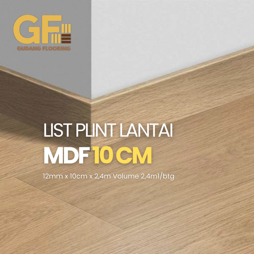 Jual List Plank 10cm / Plint Kayu MDF / Skriting List Lantai Kayu ...