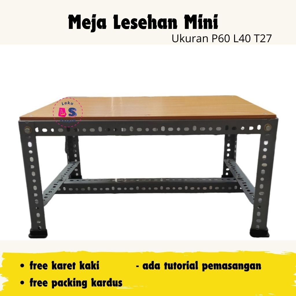Jual Meja Lesehan Warkop Angkringan Bahan Siku Lubang Ukuran P60 L40 ...