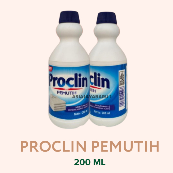 Jual PROCLIN Pemutih Baju (Bottol 200ML & Sachet 25ML) dan Penghilang ...