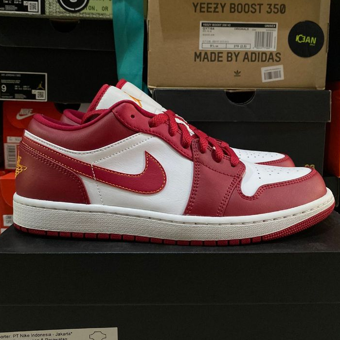 Jual AIR JORDAN 1 LOW CARDINAL RED | Shopee Indonesia